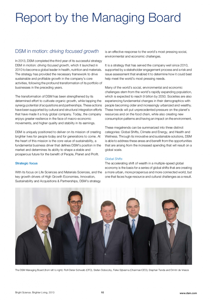 Outlook – Integrated Reporting Examples Database