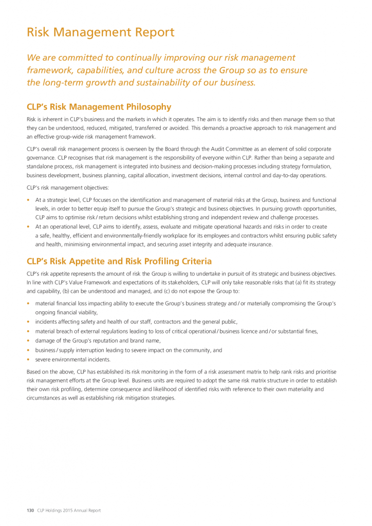 Risks and opportunities – Integrated Reporting Examples Database