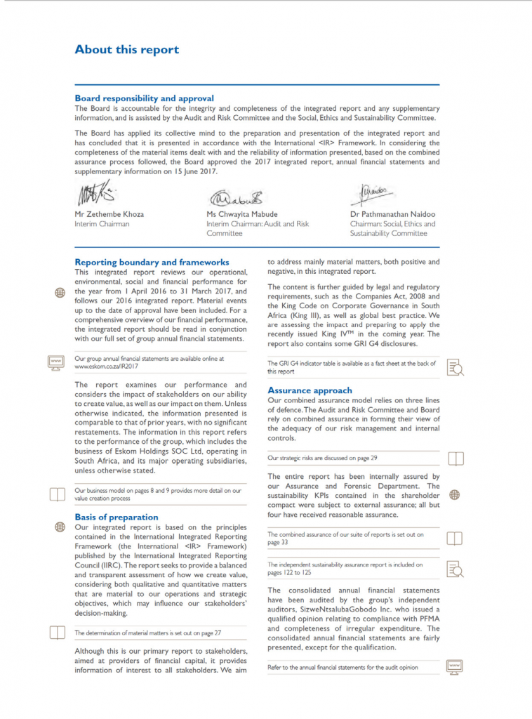 Basis of presentation – Integrated Reporting Examples Database