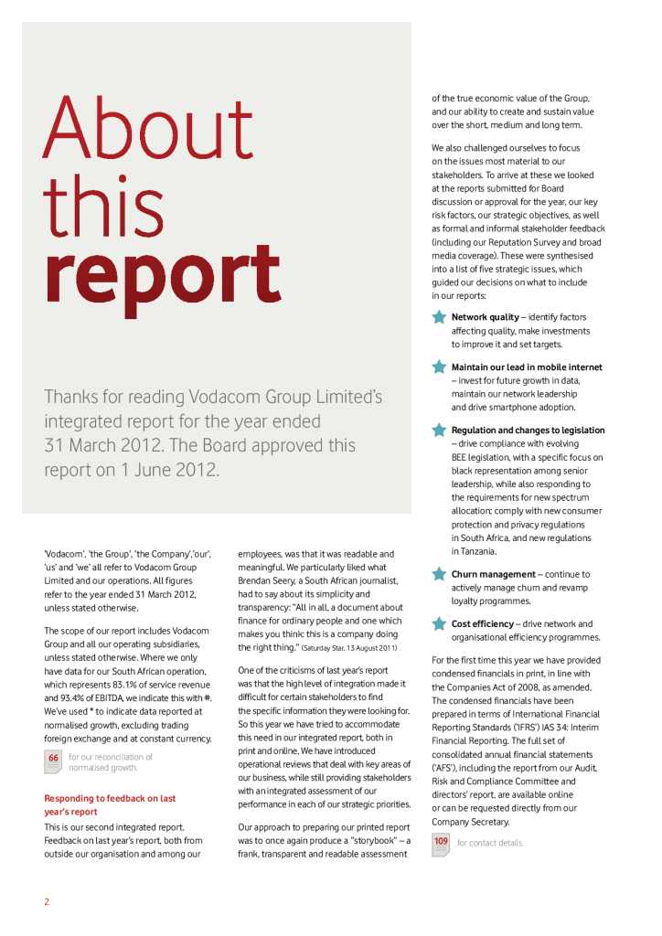 Organizational overview and external environment – Integrated Reporting ...