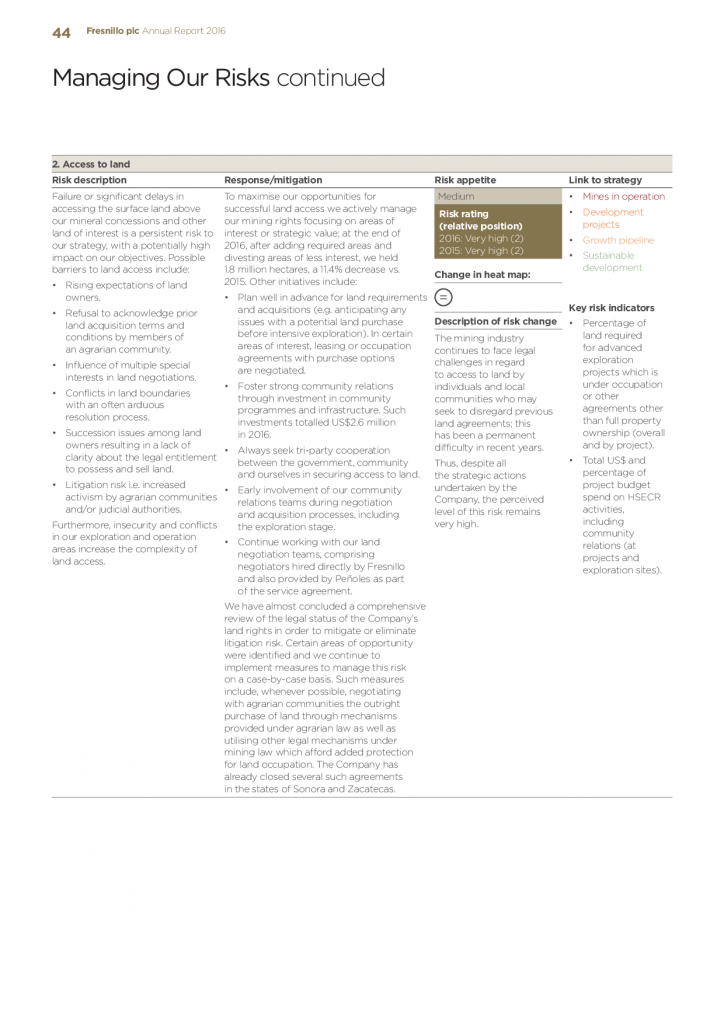 Risks and opportunities – Integrated Reporting Examples Database