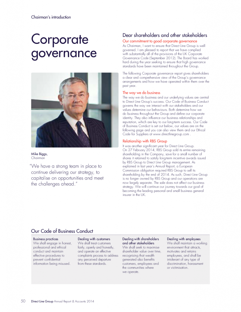 Governance – Integrated Reporting Examples Database