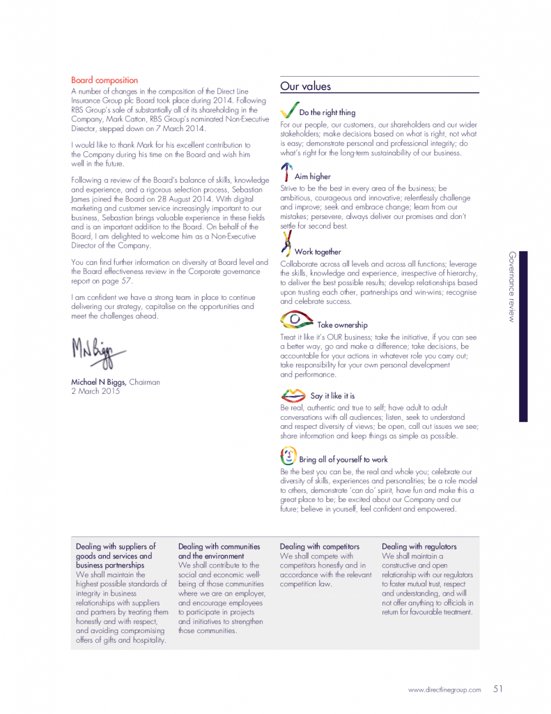 Governance – Integrated Reporting Examples Database