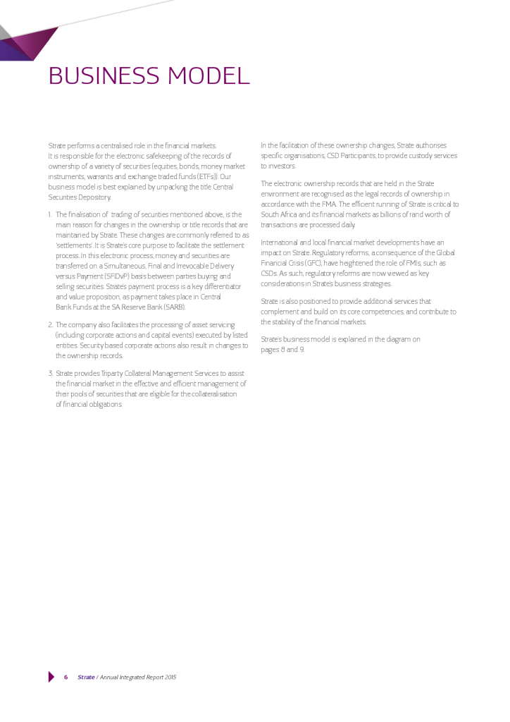 Business model – Integrated Reporting Examples Database